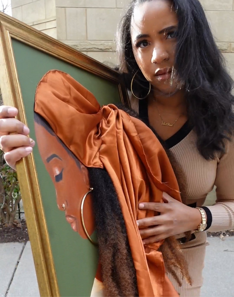 Soul sistah III 3D Original Painting (with Hair) – Inspire by Tyler LLC