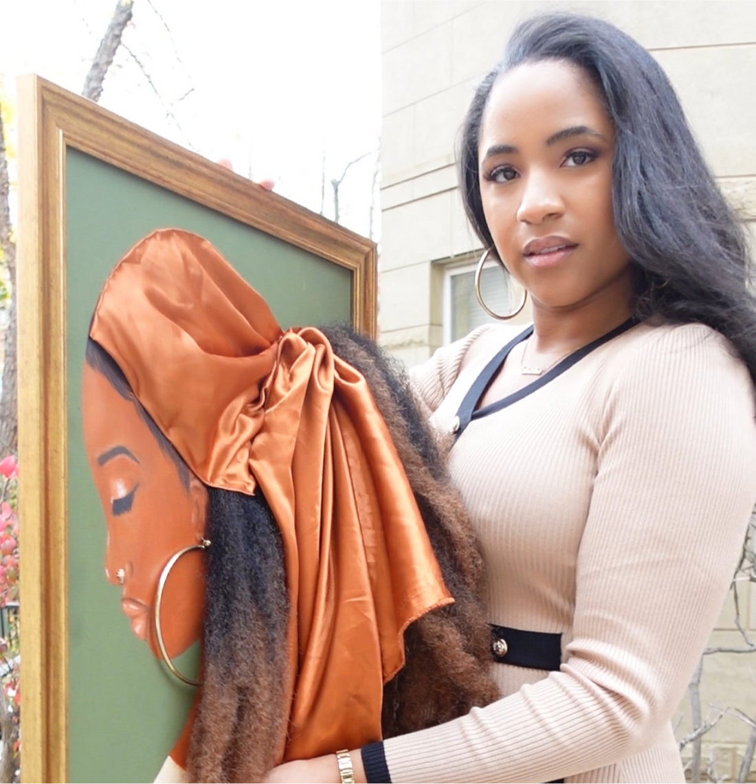Soul sistah III 3D Original Painting (with Hair) – Inspire by Tyler LLC