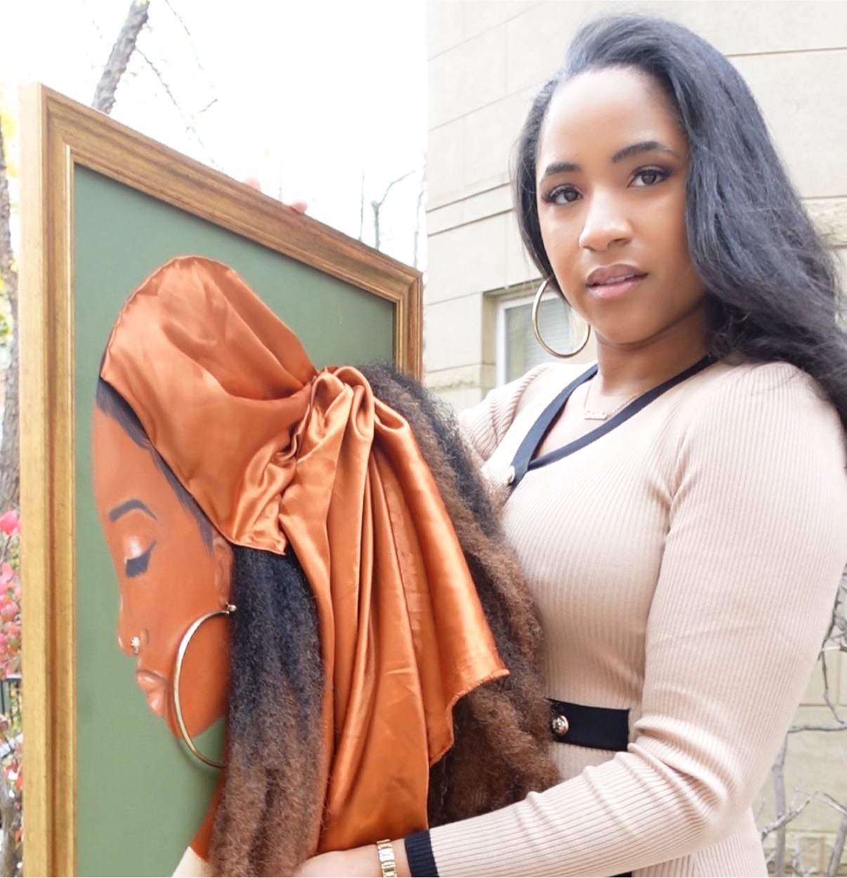 Soul sistah III 3D Original Painting (with Hair) – Inspire by Tyler LLC